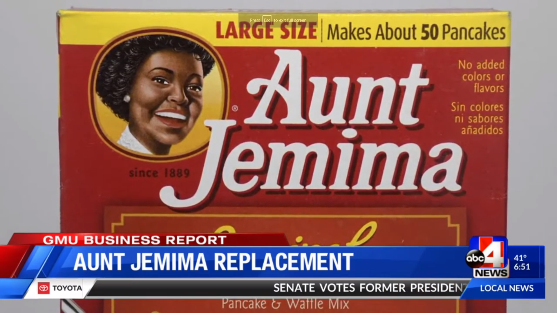 Aunt Jemima Is Now ‘pearl Milling Company The Suncoast News And Scoop