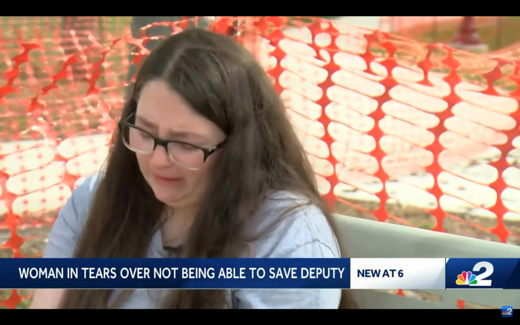 A woman recounts her heroic attempt to save fallen Deputy Sergeant Elio ...