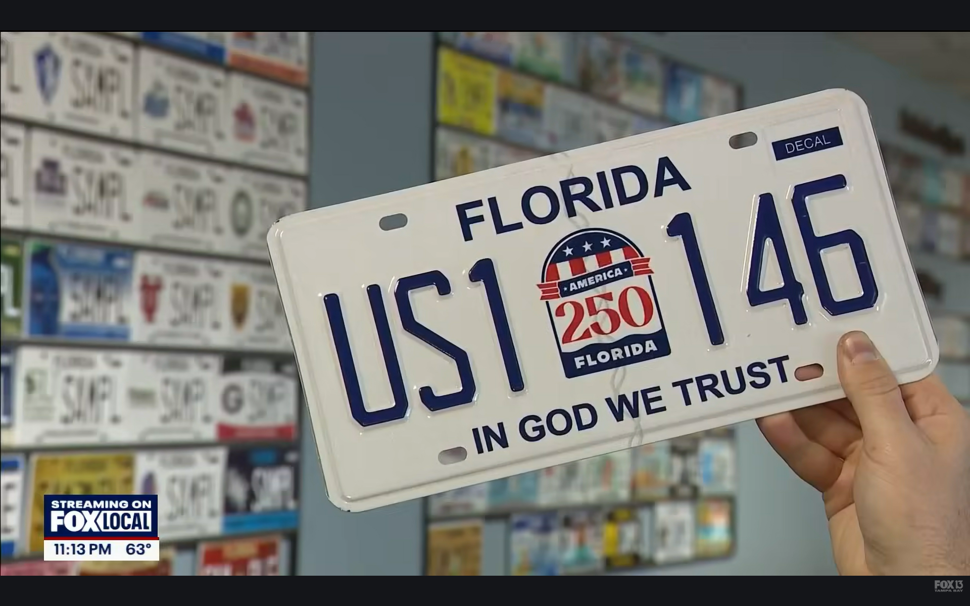 Florida’s new ‘America 250’ license plate design catching drivers ...